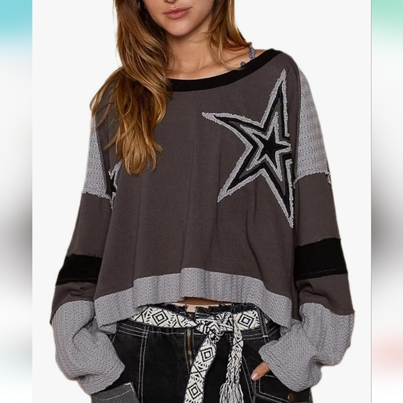 POL | Tops | Pol Oversized Star Sweatshirt | Poshmark